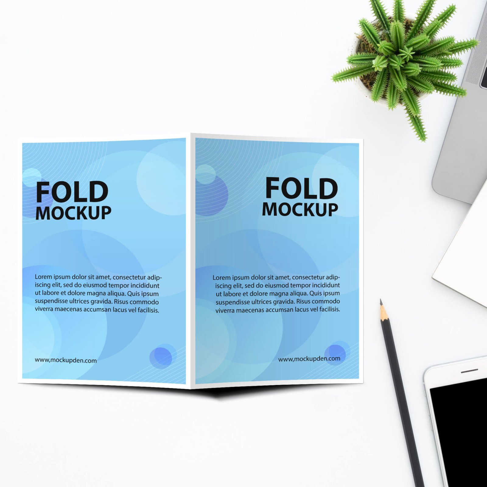 Free Fold Mockup PSD Template - Mockup Den