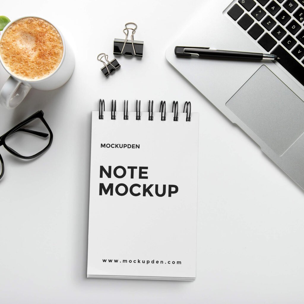Free Note Mockup PSD Template - Mockup Den