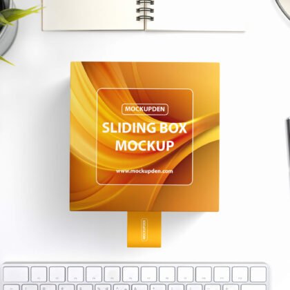 Free Sliding Box Mockup PSD Template - Mockup Den