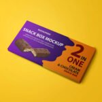 Free Snack Box Mockup PSD Template - Mockup Den