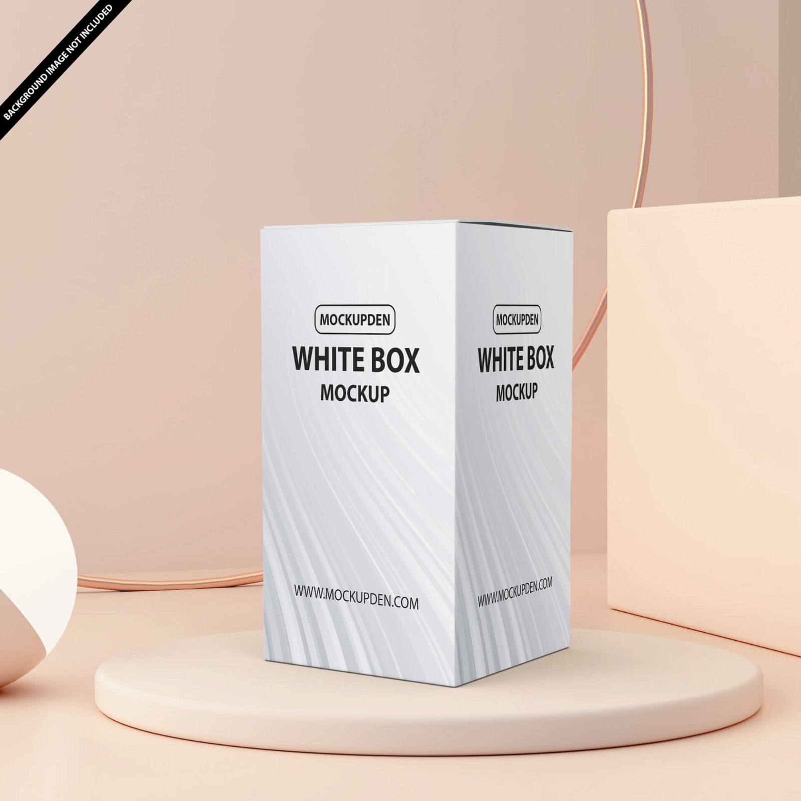 Free White Box Mockup PSD Template - Mockup Den