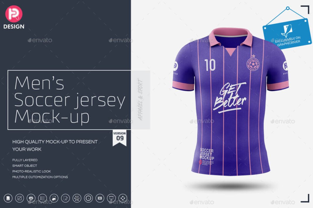 20+ Useful Football Kit Mockup PSD Templates - Mockup Den