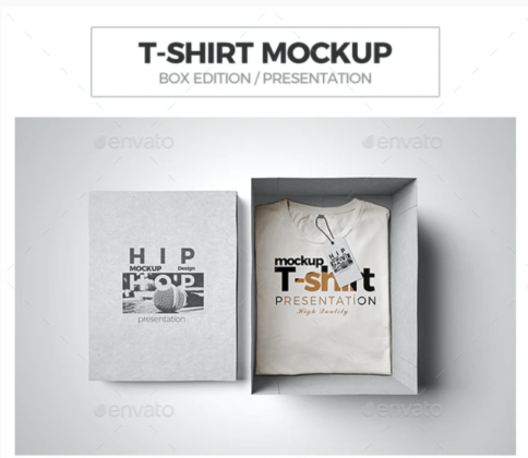 16+ Customizable Shirt Box Mockup PSD Templates - Mockup Den