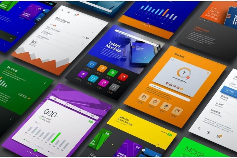 24+ Fantastic UI Screen Mockup PSD Templates - Mockup Den