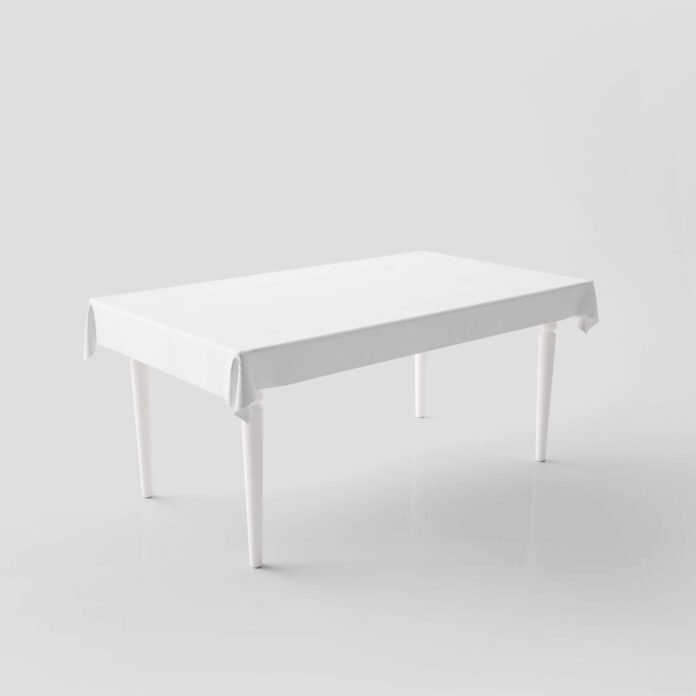 Free Table Cover Mockup PSD Template - Mockup Den