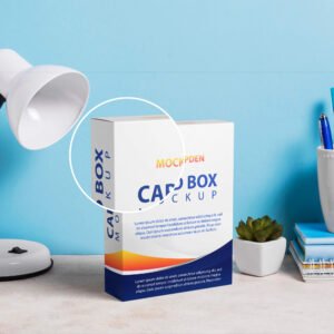 Free Card Box Mockup PSD Template - Mockup Den