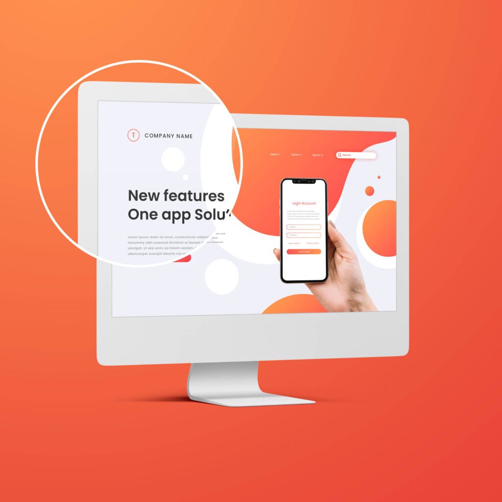 Free Desktop Screen Mockup PSD Template - Mockup Den