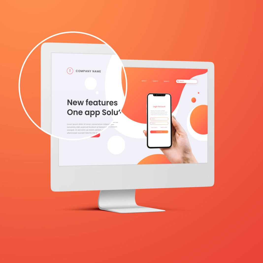 Free Desktop Screen Mockup PSD Template - Mockup Den