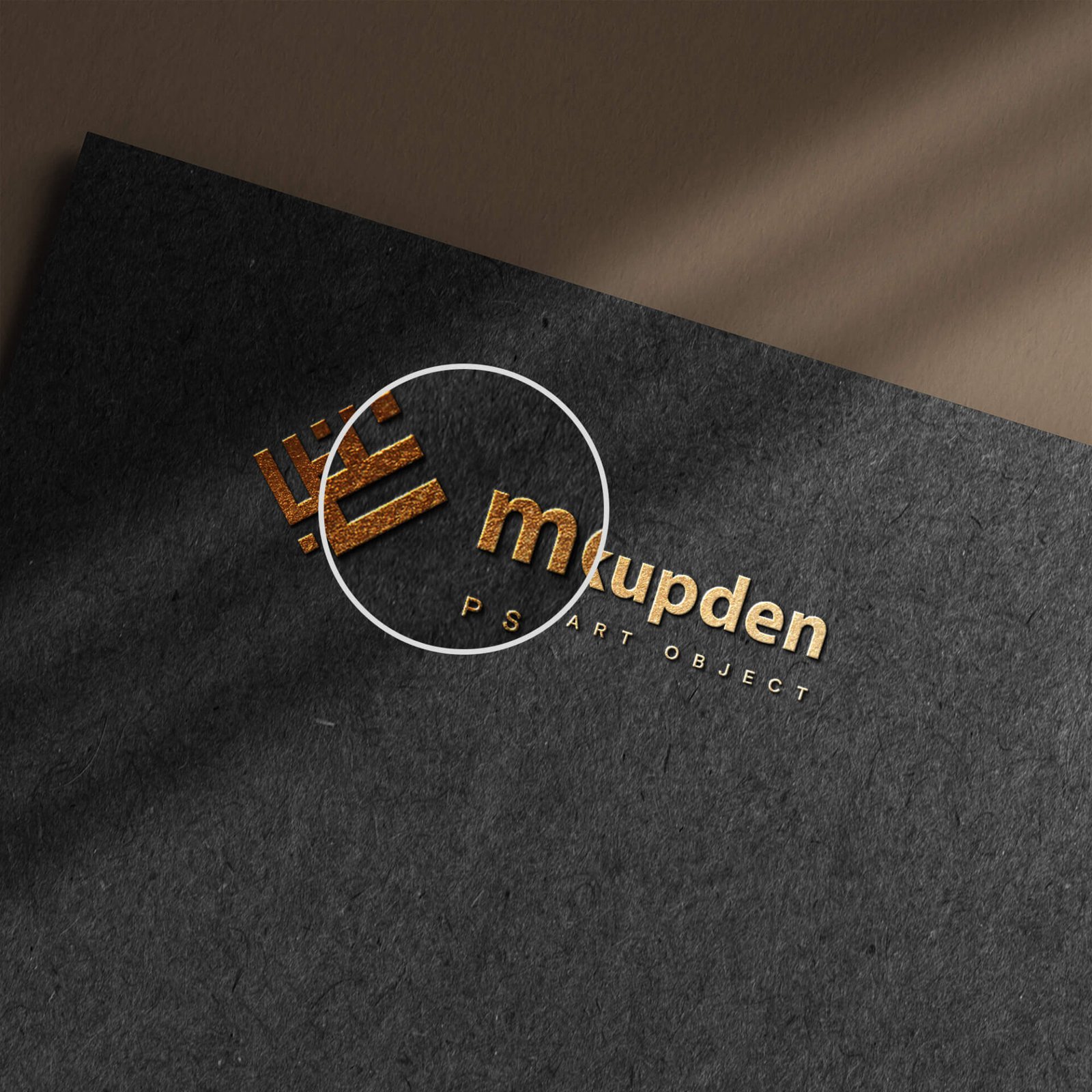 Free Paper Logo Mockup PSD Template - Mockup Den