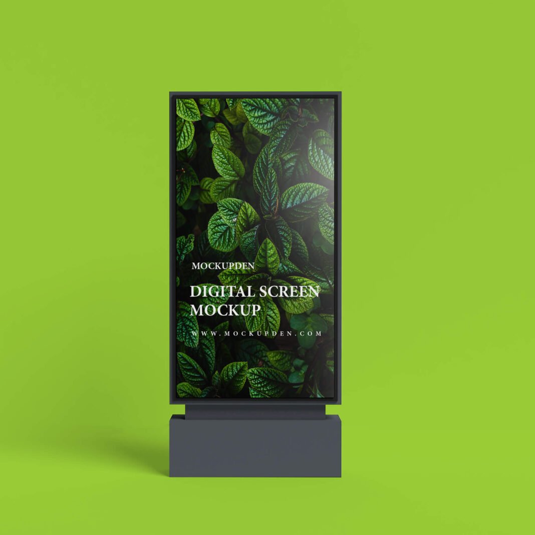 Free Digital Screen Mockup PSD Template - Mockup Den