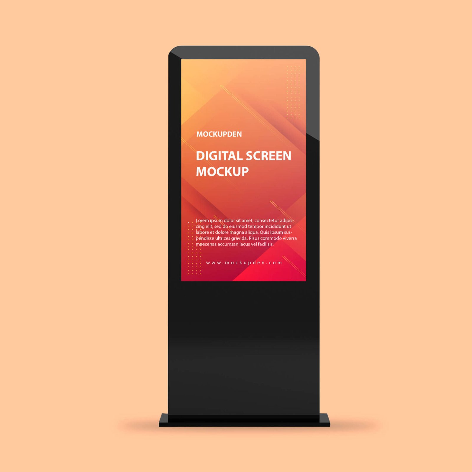Free Digital Display Screen Mockup PSD Template - Mockup Den