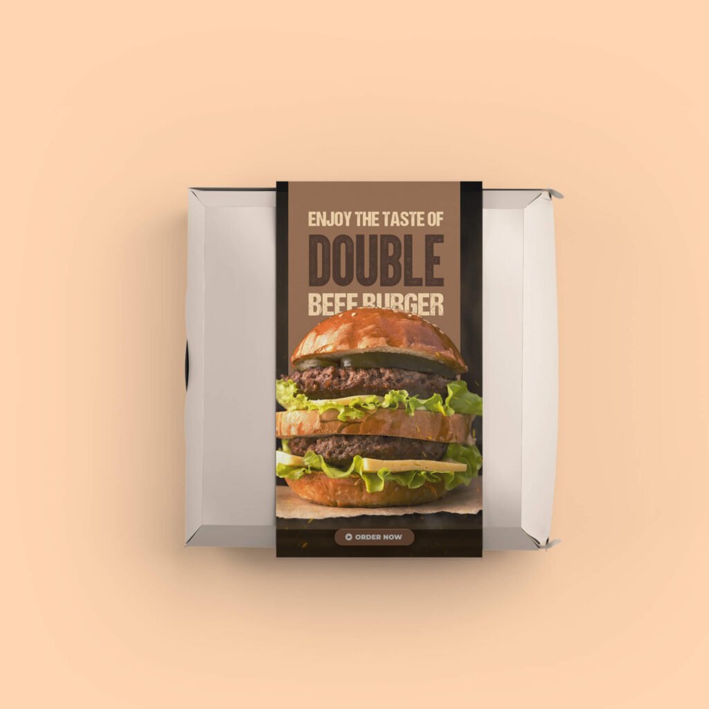 Free Food Box Packaging Mockup PSD Template - Mockup Den