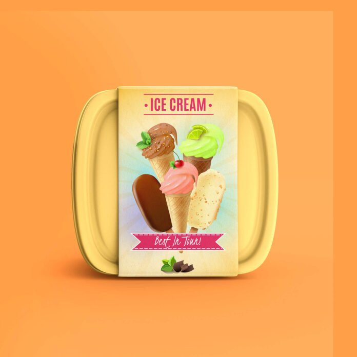 Free Ice Cream Box Mockup PSD Template - Mockup Den