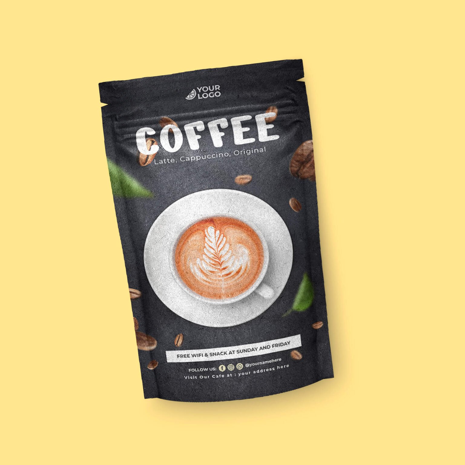 Free Paper Pouch Mockup PSD Template - Mockup Den