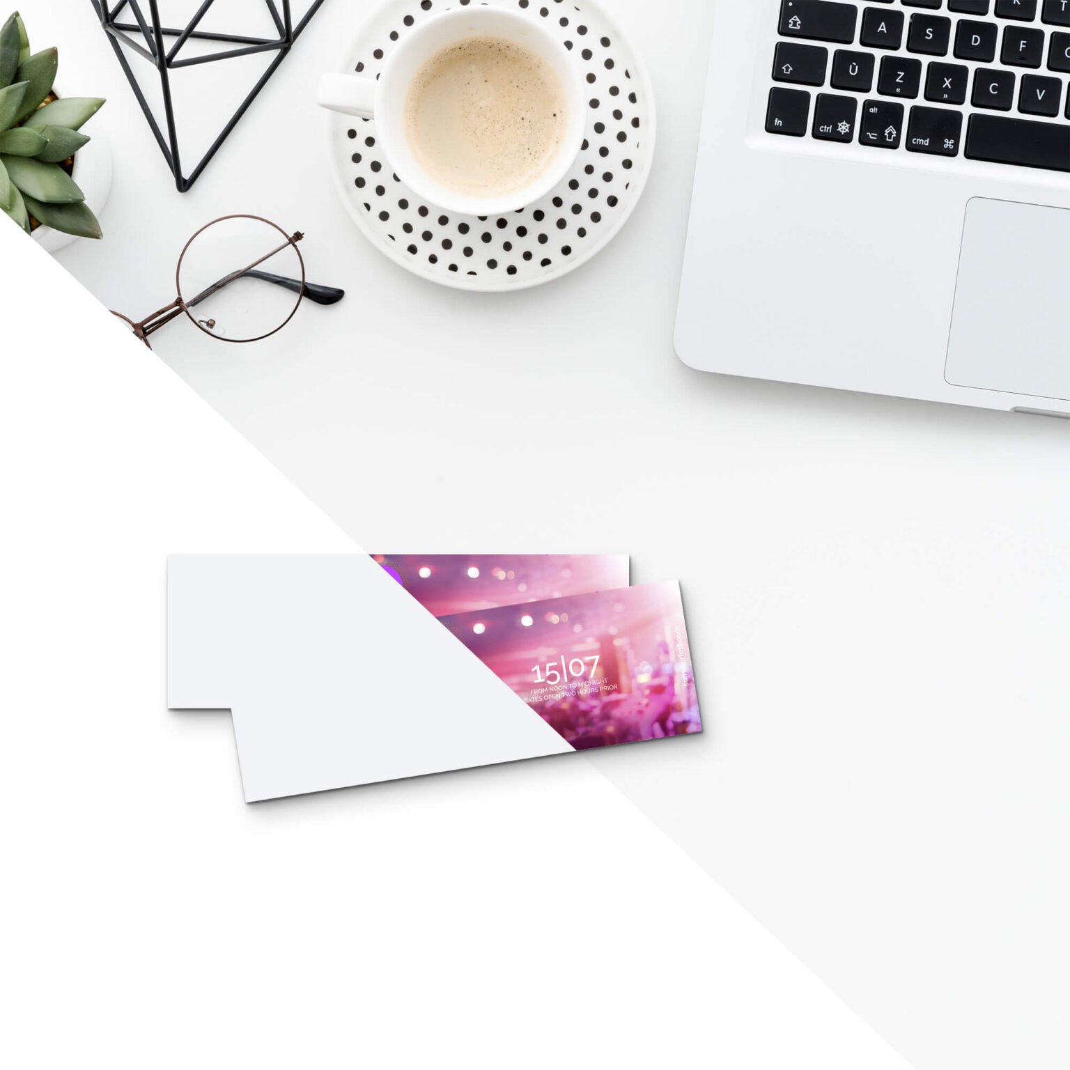 Free Concert Ticket Mockup PSD Template - Mockup Den