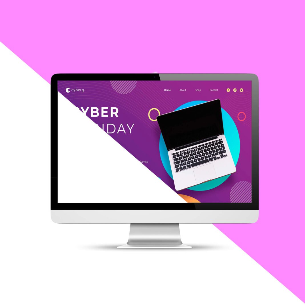 Free Desktop Screen Mockup PSD Template - Mockup Den