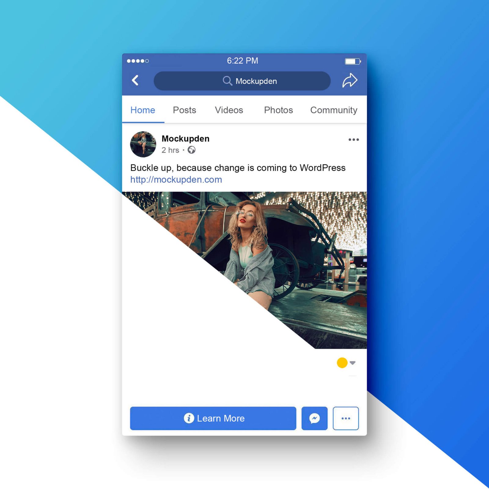 22+ Convertable Facebook Ad Mockup PSD Templates