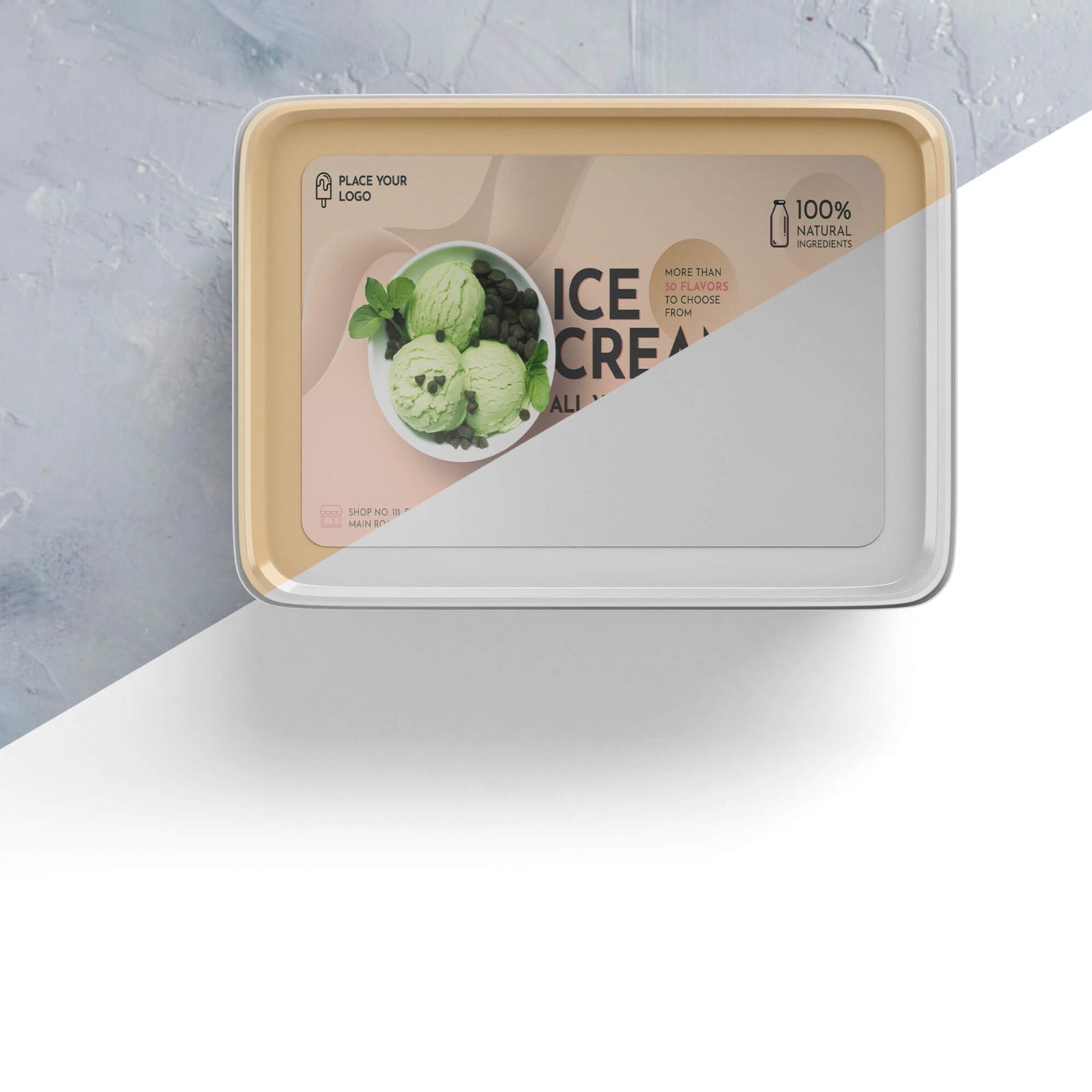 48+ Free Delicious Ice Cream Mockup PSD & Vector Template