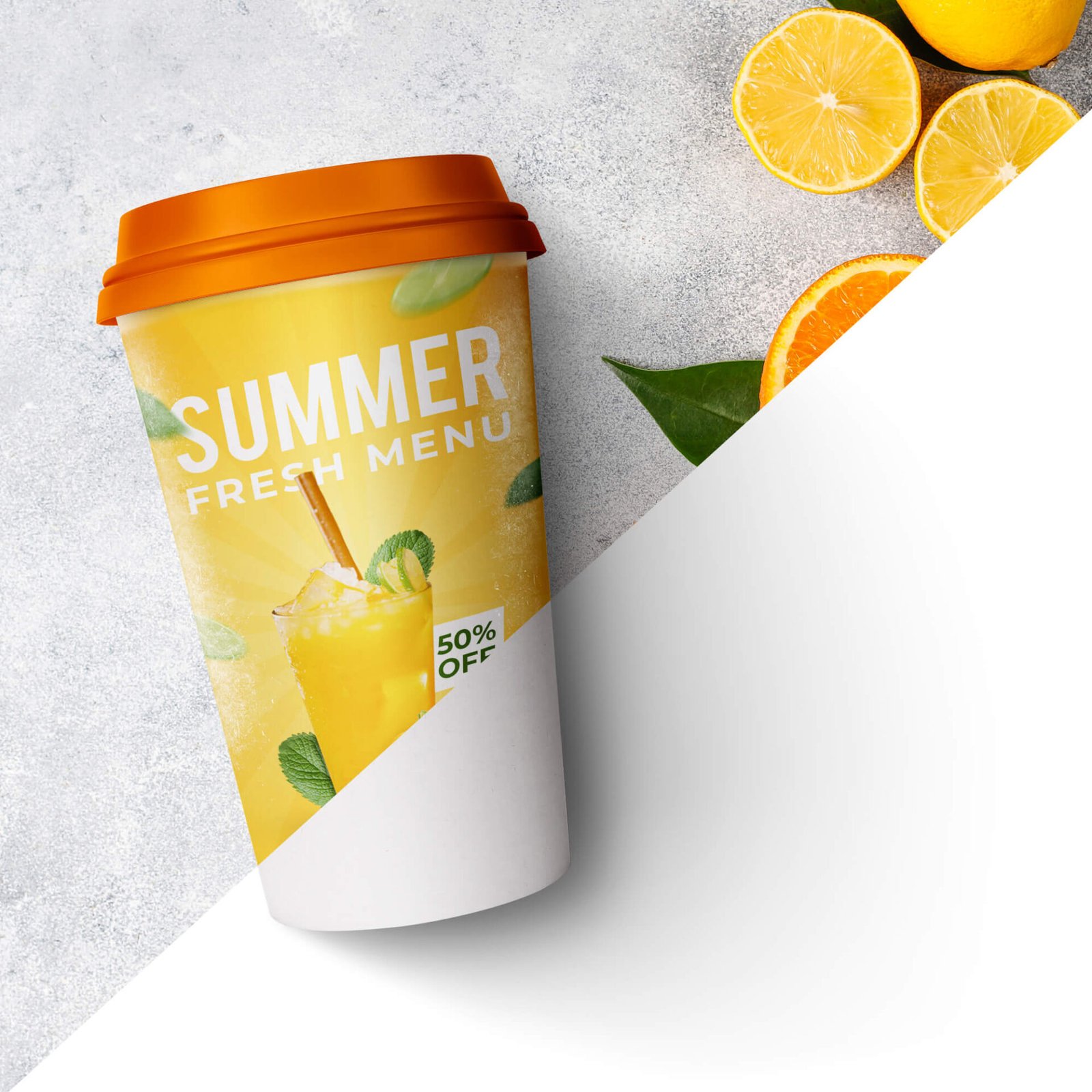 Free Juice Cup Mockup PSD Template - Mockup Den