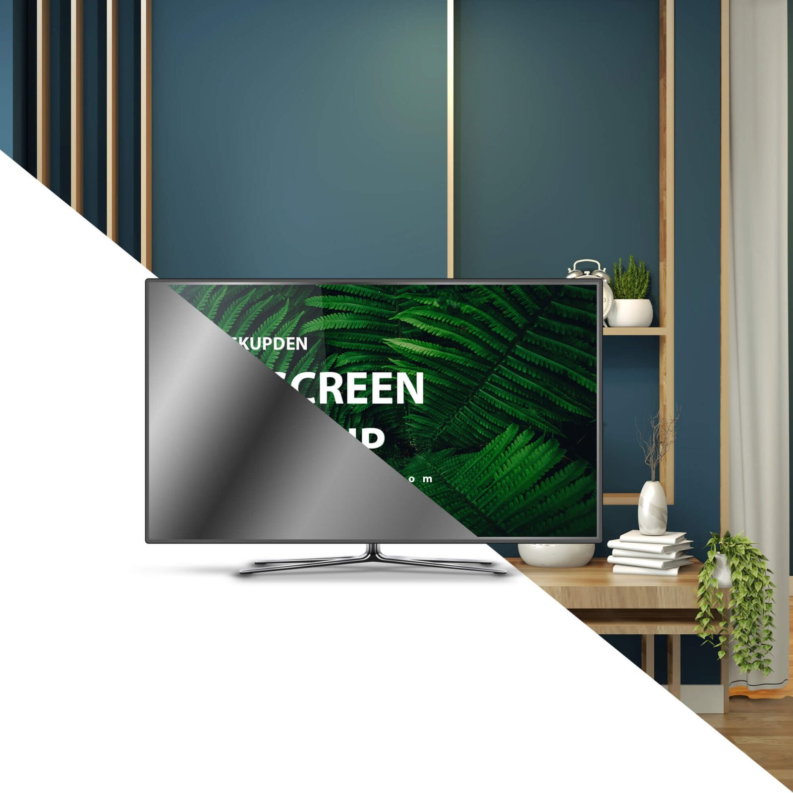 Free Tv Screen Mockup PSD Template - Mockup Den