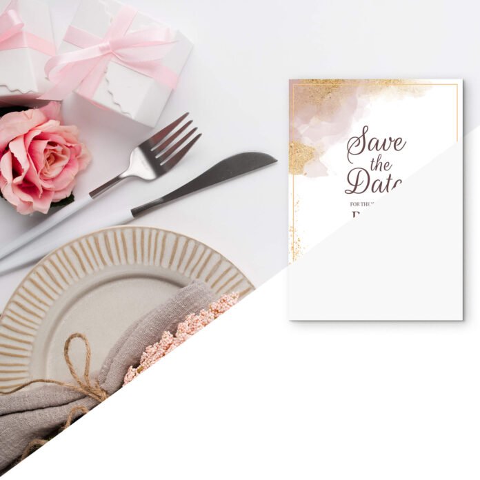 Free Wedding Table Mockup PSD Template - Mockup Den