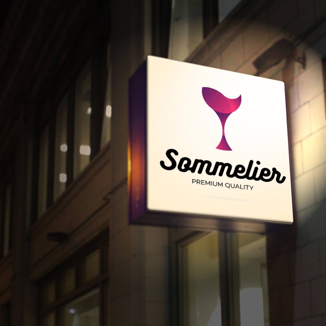 Free Bar Sign Mockup PSD Template - Mockup Den