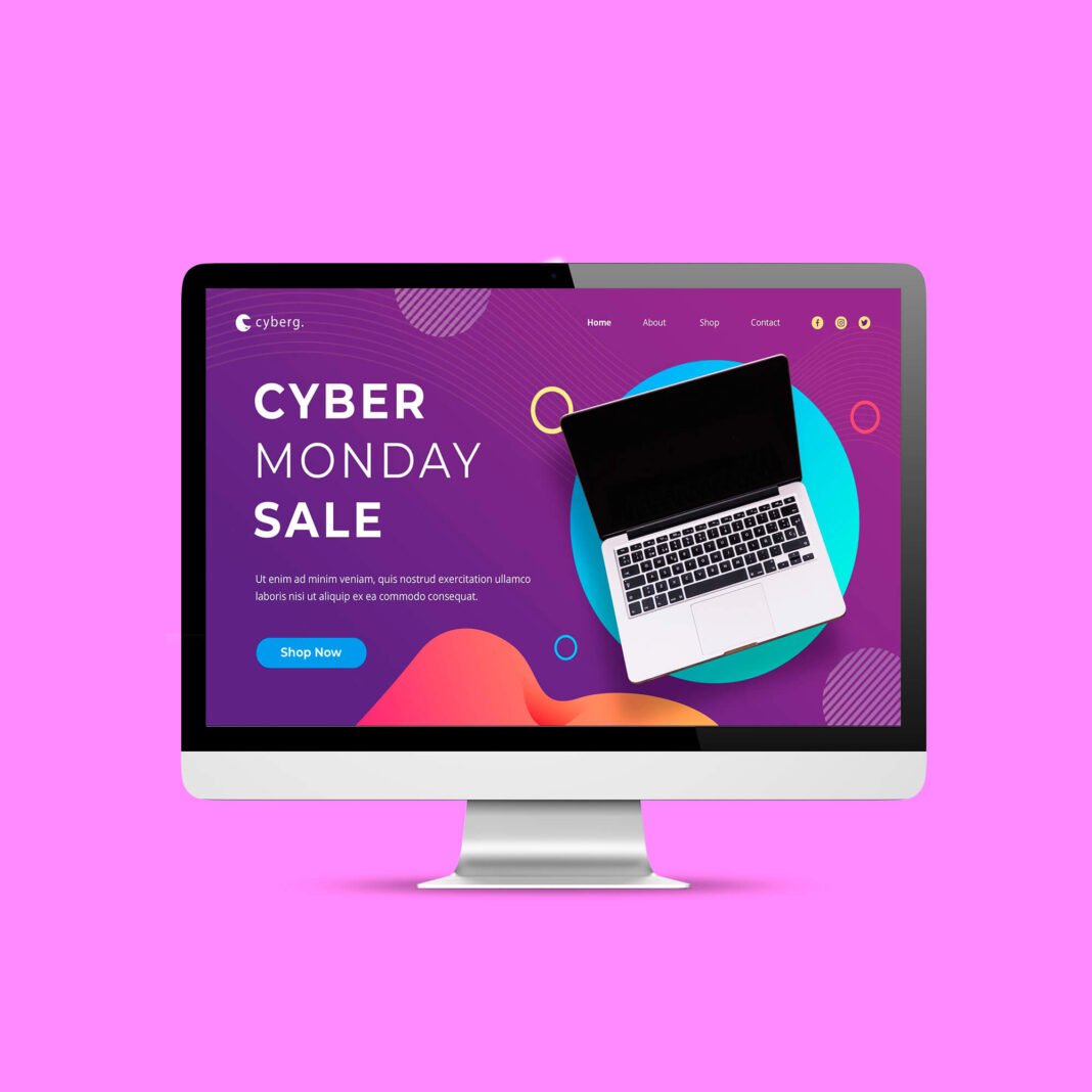 Free Desktop Screen Mockup PSD Template - Mockup Den