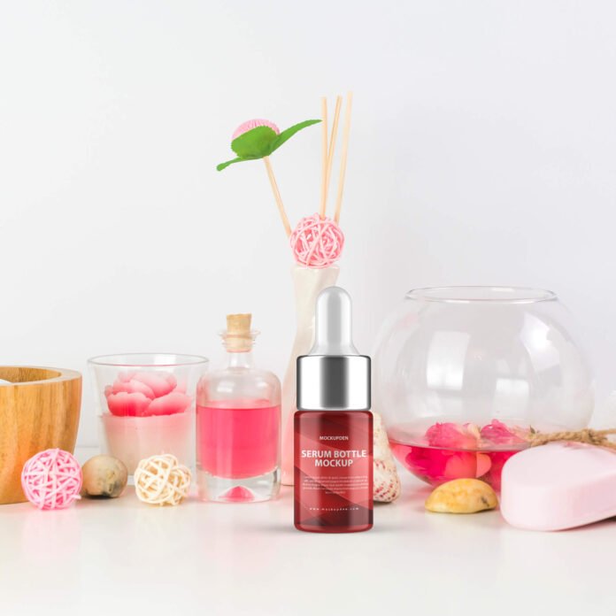 Free Serum Bottle Mockup PSD Template - Mockup Den