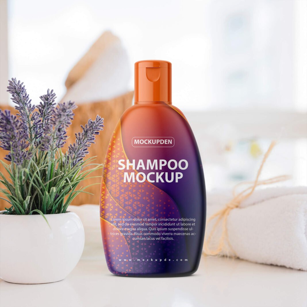 Free Shampoo Mockup PSD Template - Mockup Den