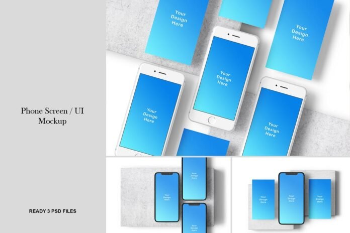 24+ Fantastic UI Screen Mockup PSD Templates - Mockup Den