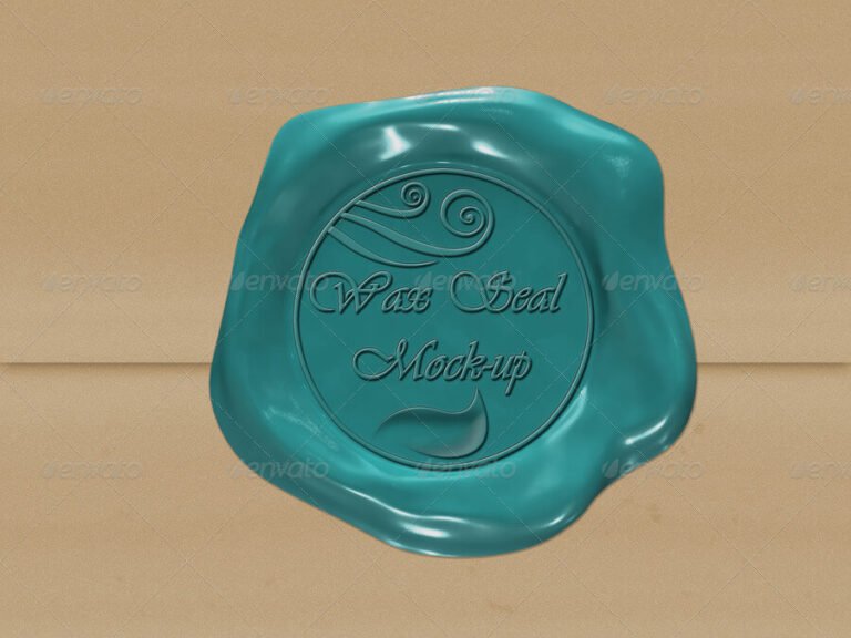 16+ Wonderful Wax Seal Logo Mockup PSD Templates -Mockup Den