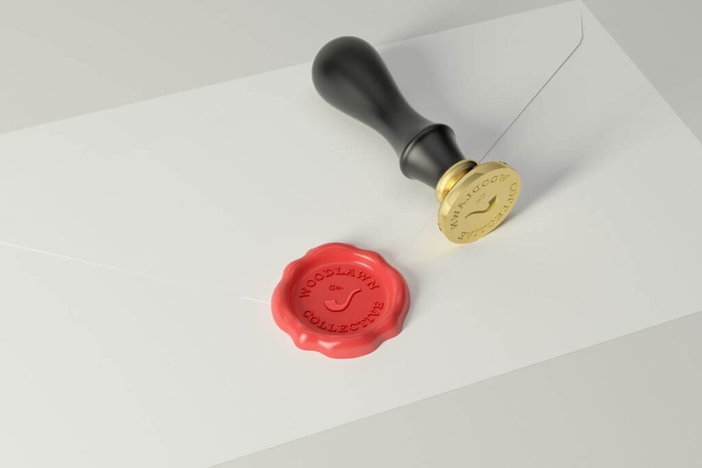 16+ Wonderful Wax Seal Logo Mockup PSD Templates -Mockup Den