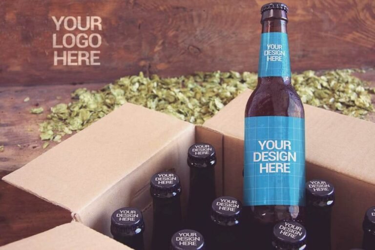 15+ Best FREE Beer Box Mockup PSD Templates - Mockup Den