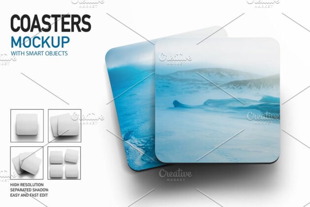 25+ Best Beer Mat Mockup Templates - Mockup Den