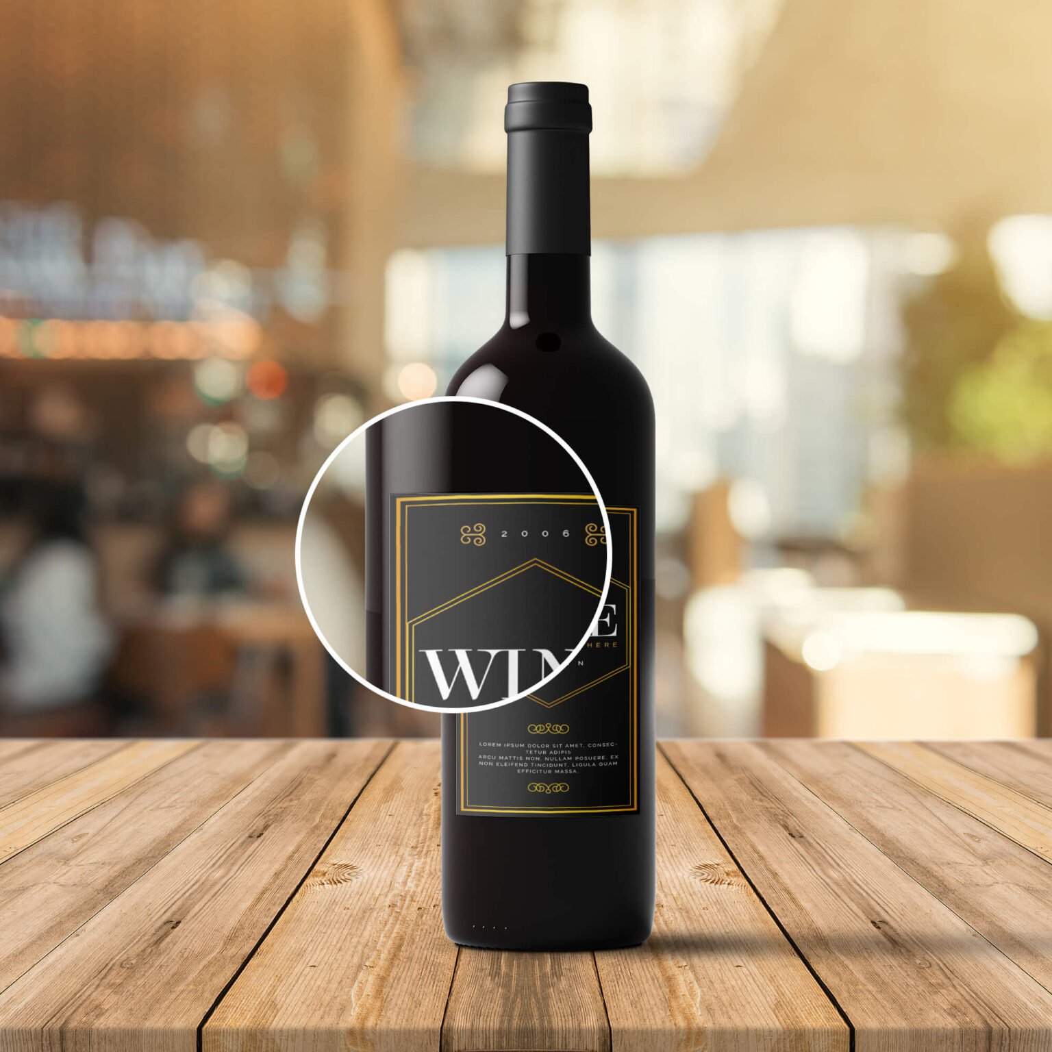 Free Alcohol Bottle Mockup PSD Template - Mockup Den