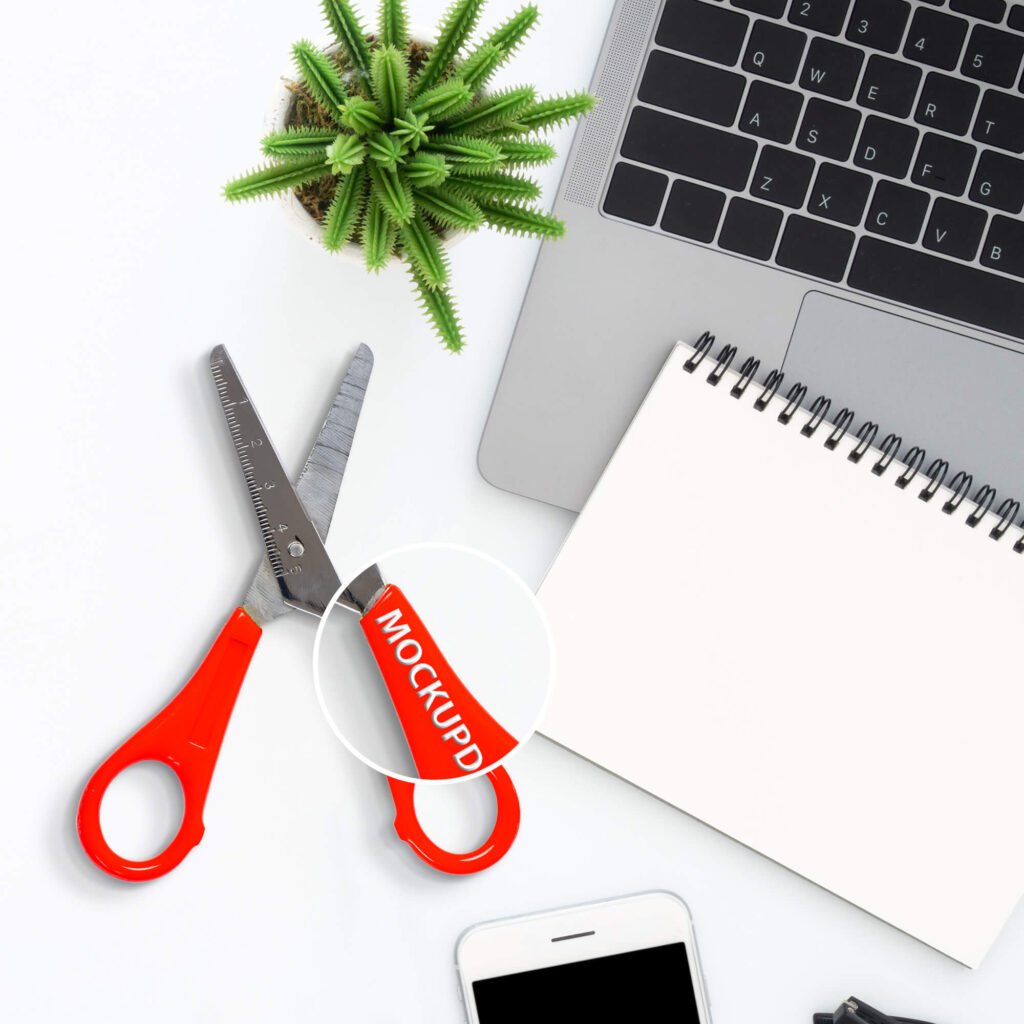 Free Scissors Mockup PSD Template - Mockup Den