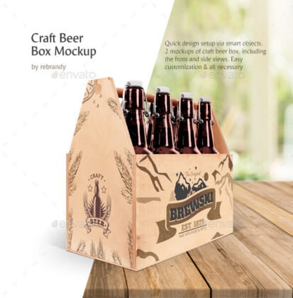 15+ Best FREE Beer Box Mockup PSD Templates - Mockup Den