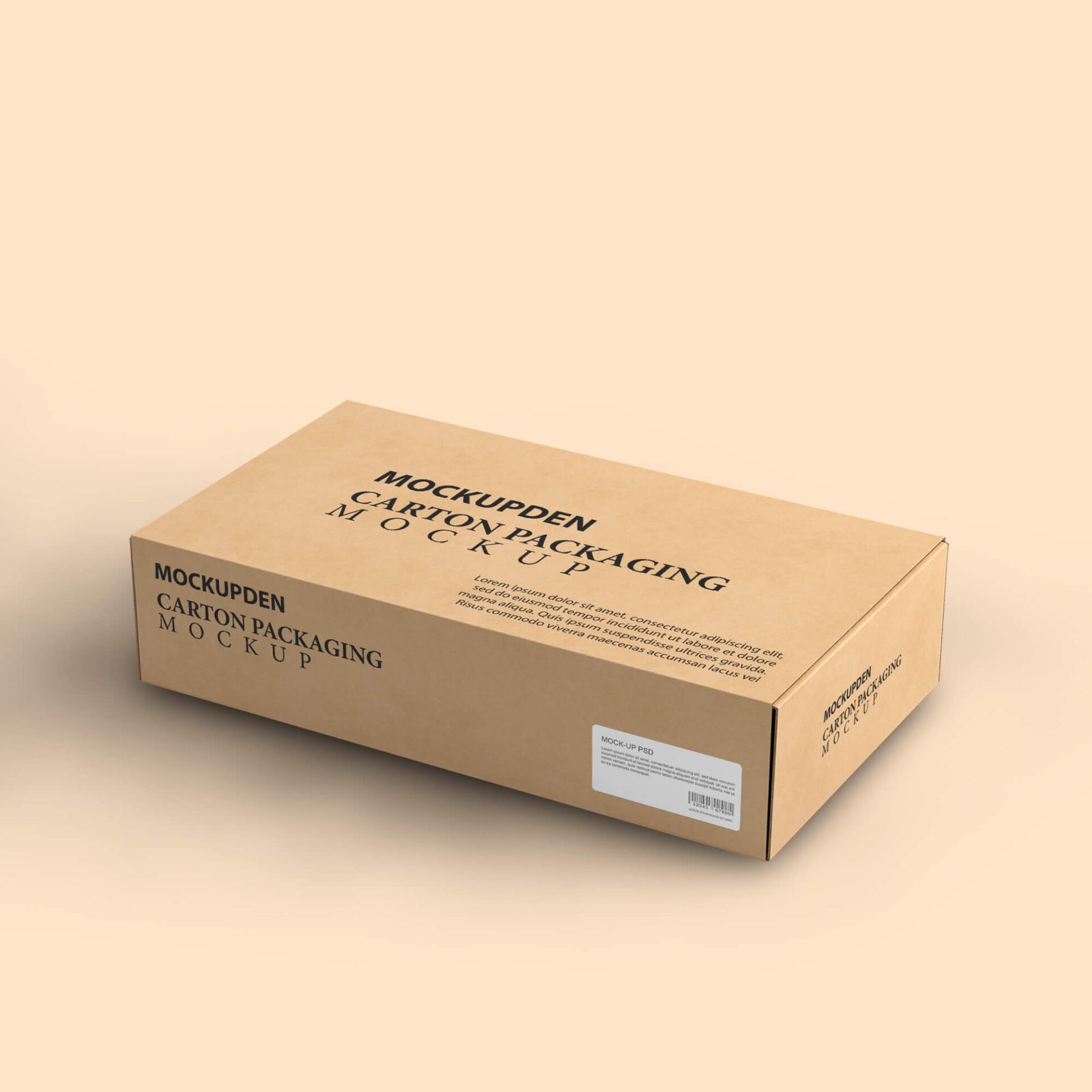 Free Carton Packaging Mockup PSD Template - Mockup Den