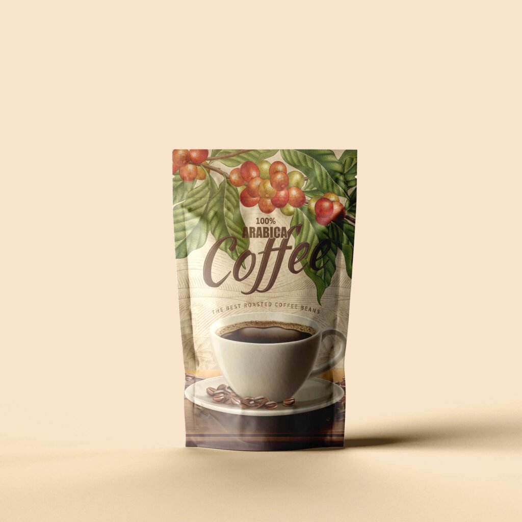 Free Coffee Packaging Mockup PSD Template - Mockup Den