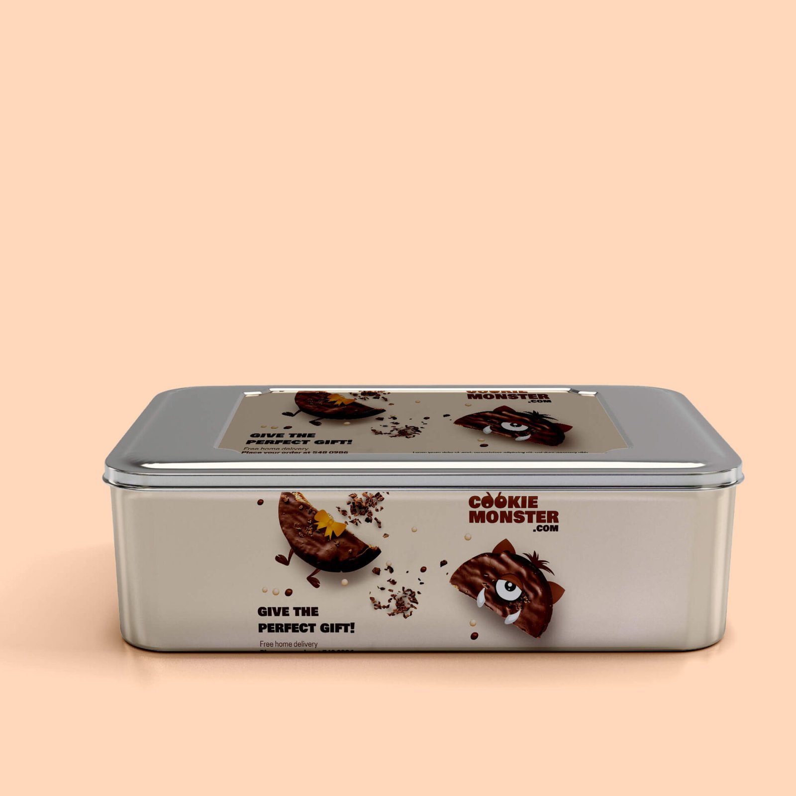 Free Cookie Box Mockup PSD Template - Mockup Den