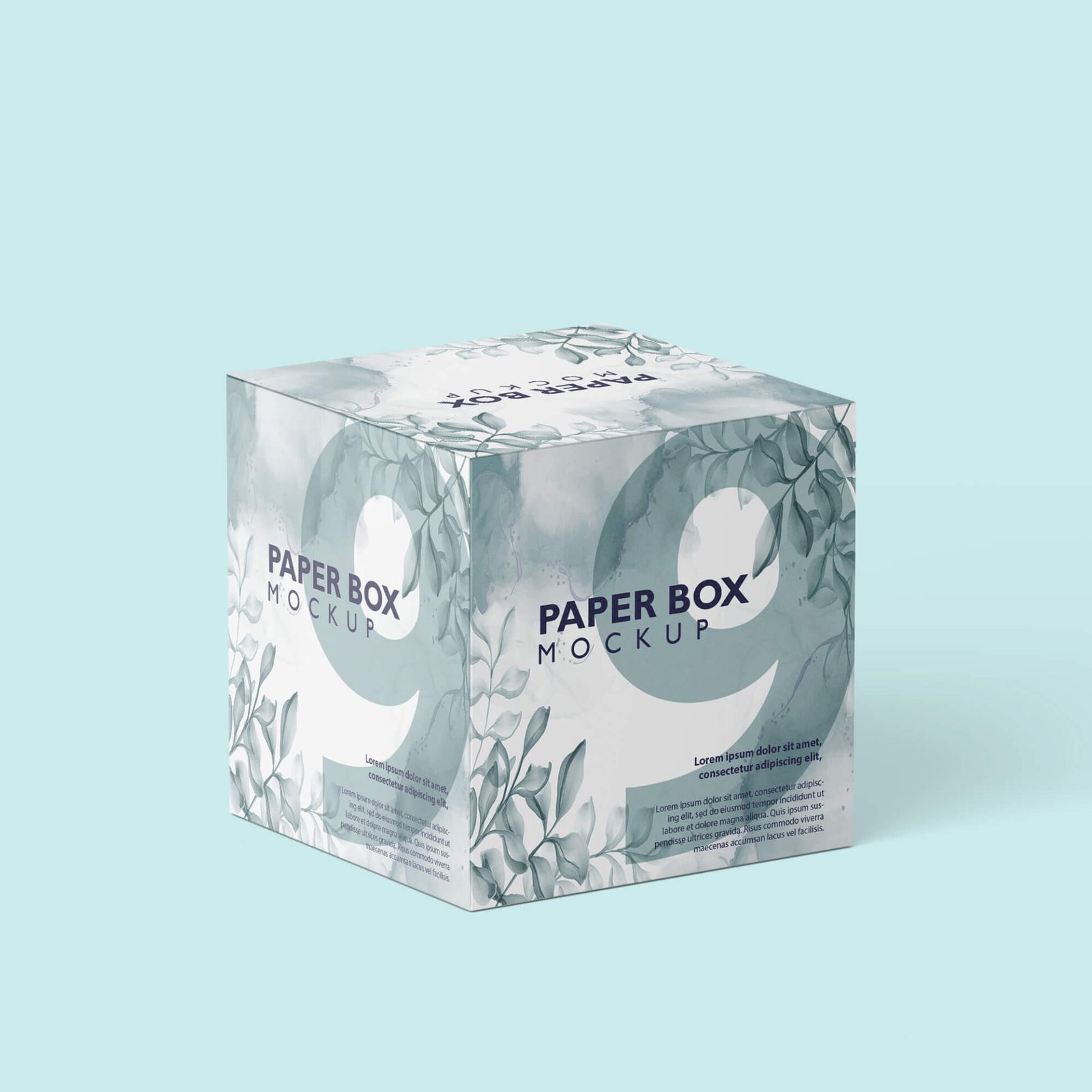 37+ Best Free Paper Box Mockup Packaging Design Template