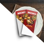 Free Menu Cover Mockup PSD Template - Mockup Den