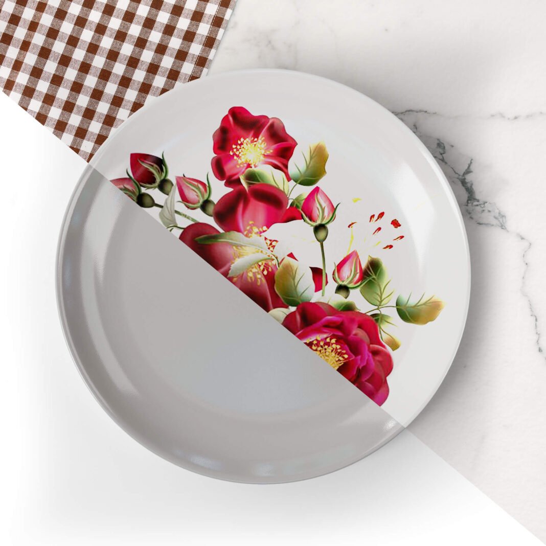 Free Plate Mockup PSD Template