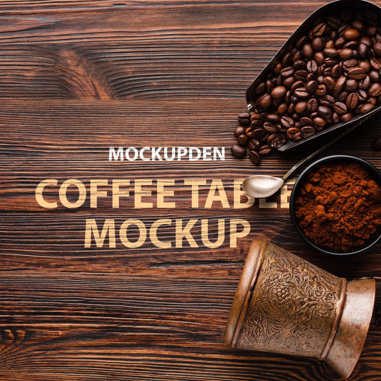 Free Coffee Table Mockup PSD Template - Mockup Den