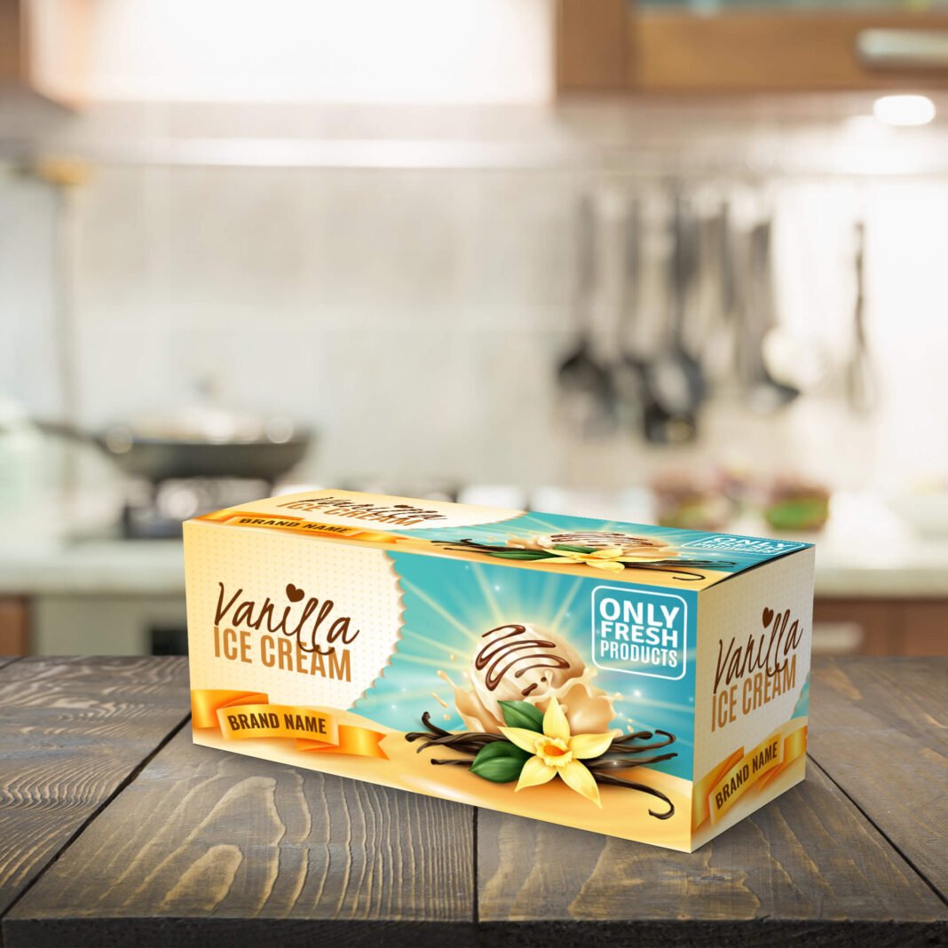 Free Ice Cream Box Mockup PSD Template - Mockup Den