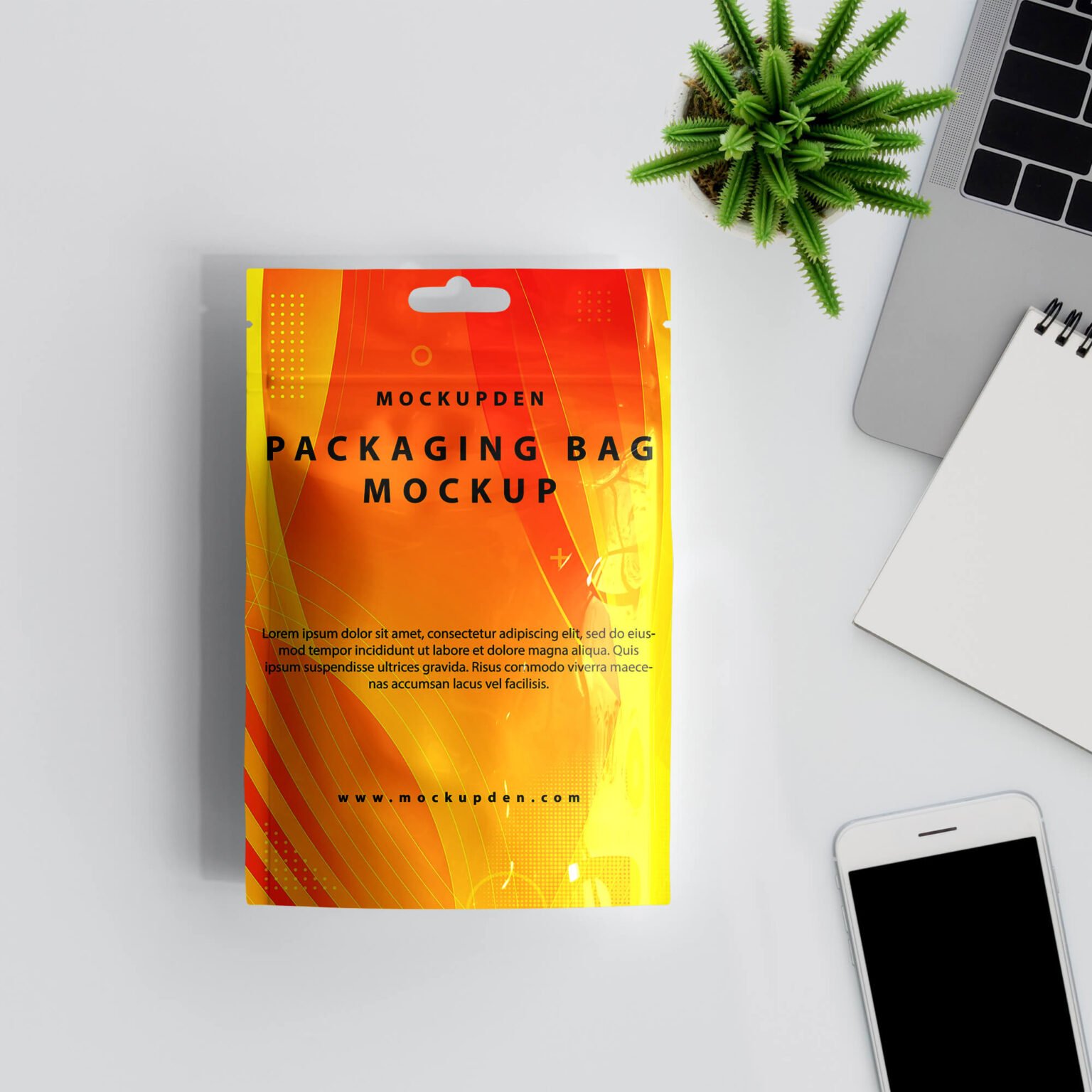 Free Packaging Bag Mockup PSD Template - Mockup Den