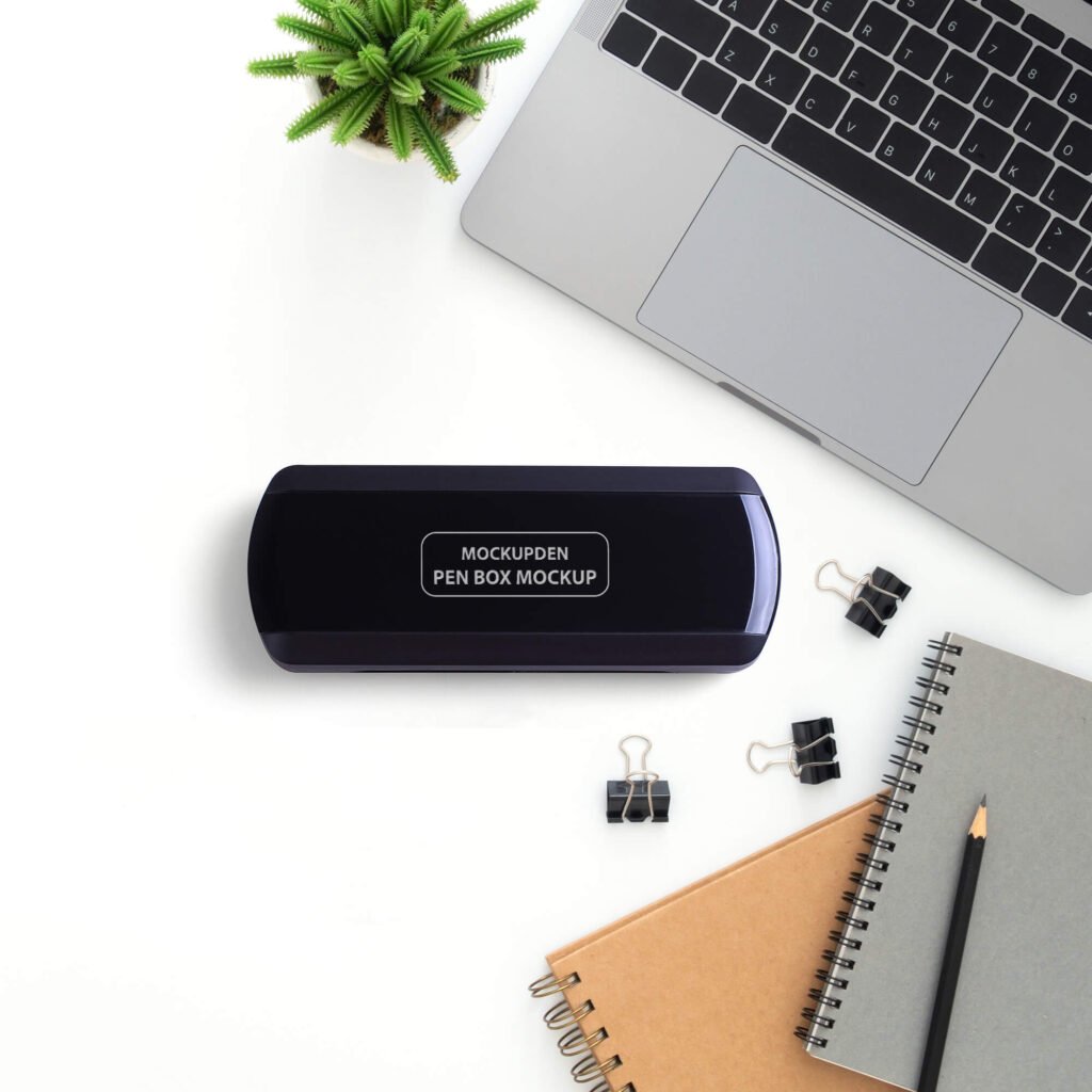 Free Pen Box Mockup PSD Template - Mockup Den