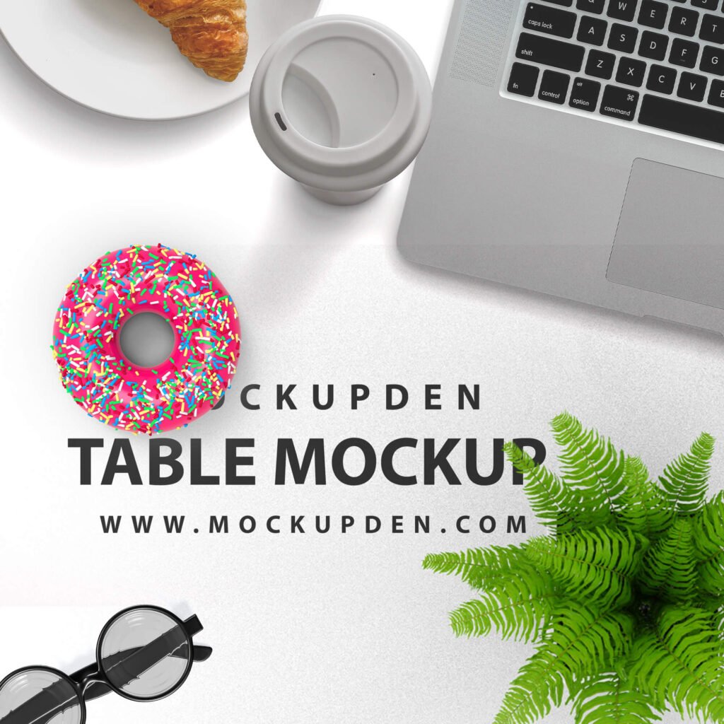 Free Table Surface Mockup PSD Template - Mockup Den
