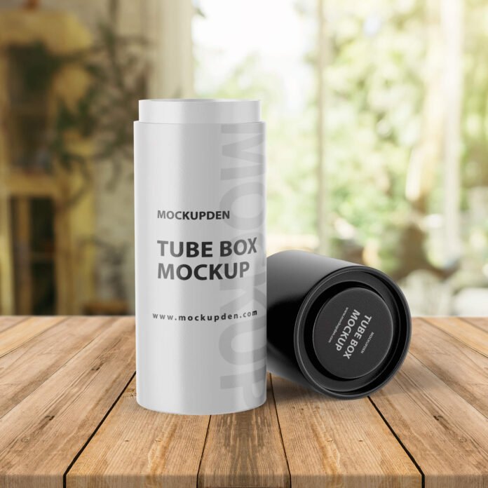 Free Tube Box Mockup PSD Template - Mockup Den