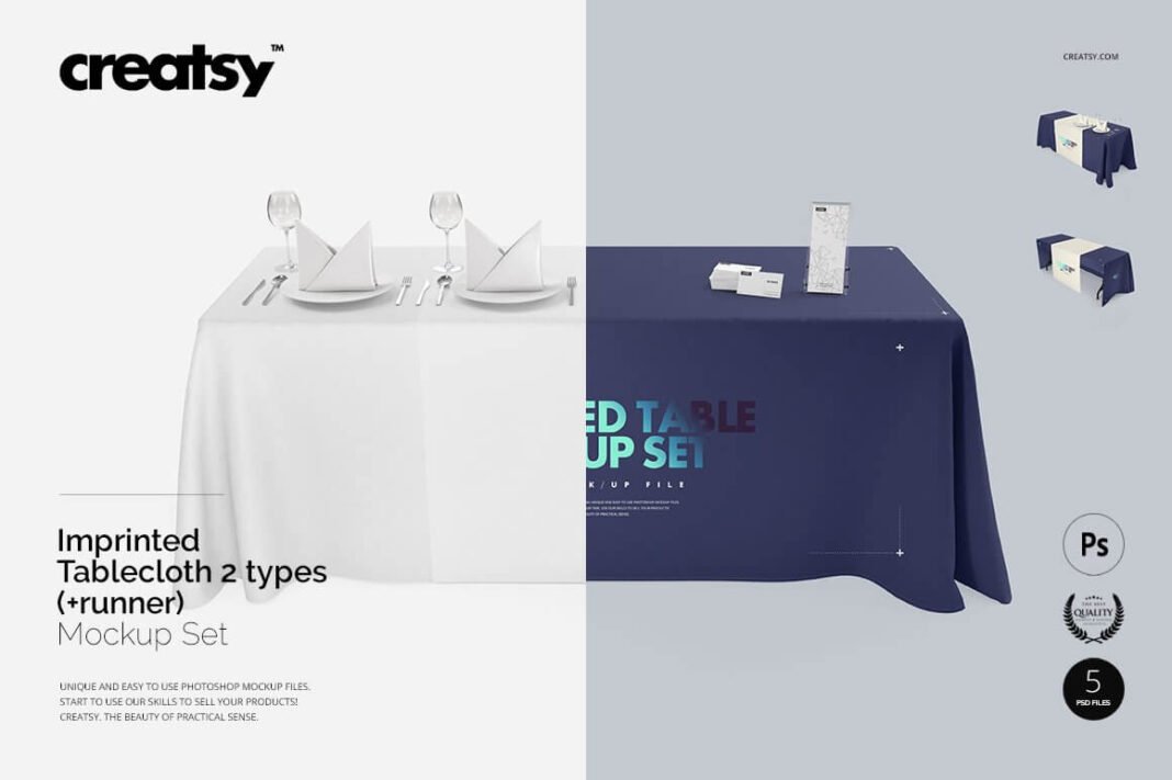 24+ Best Tablecloth Mockup PSD Templates - Mockup Den